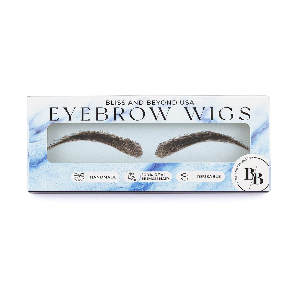 Eyebrow Wigs Human Hair 100% Las Vegas Dark Brown False Eyebrows ...